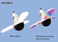 China RGB SMD2835 Color Changing Light Bulb With Speaker 86-265V 24 Keys Remote Control for sale