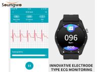 China W10 1.28 Inch IPS LCD ECG PPG Smart Watch NRF52832 Chip Health Monitor for sale