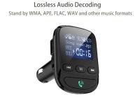 China 1.44inch LCD FM Transmitter Bluetooth Car Kit BLE5.0 Car Charger Bluetooth Adapter for sale