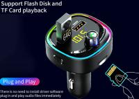 China APE FLAC Wireless Bluetooth Car Kit QC3.0 Car MP3 Player With USB for sale