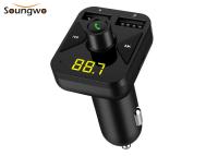 China BLE 5.0 Hands Free Car Kit FM Transmitter 5V 3.4A Wireless Handsfree Car Charger for sale