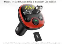 China HFP HSP Bluetooth Car Kit Support TF Card 32G Usb Bluetooth Adapter For Car Music for sale