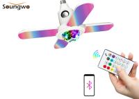 China Bluetooth LED Light Bulb Speaker E27 50W RGBW Music Sync with Remote Control for sale