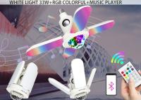 China Bluetooth LED Light Bulb Speaker E27 50W RGBW Music Sync with Remote Control for sale