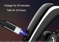 China Waterproof IPX4 Bluetooth Headphones Ear Hook 19H Playback Flash Charging for sale