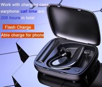 China Waterproof IPX4 Bluetooth Headphones Ear Hook 19H Playback Flash Charging for sale