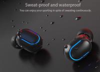 China 3.7V 1800mAh Charging Case Bluetooth Earphones For Running 9D HIFI for sale