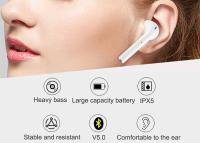 China Bluetooth 5.0 Noise Canceling Earbuds Waterproof HiFi Stereo 35mAh Battery 10m Range for sale