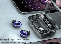 China Bluetooth 5.1 Noise Cancelling Earphones 50mAh IPX7 Waterproof TWS Earbuds with LED Charging Case for sale