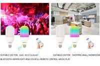 China RGBW Bluetooth Diamond Led Bulb Wireless Remote Control 12W BLE 5.0 for sale