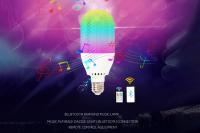 China RGBW Bluetooth Diamond Led Bulb Wireless Remote Control 12W BLE 5.0 for sale