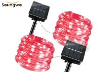 China Solar Powered LED Strip Lights 12m 100 LEDs Ni-MH 1.2V 800mAh Color Changing Outdoor Decorative for sale