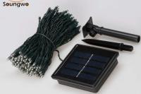 China 72ft Outdoor Solar String Lights 300MA Reelable With 200 Lamp Beads for sale