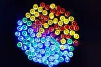 China 72ft Outdoor Solar String Lights 300MA Reelable With 200 Lamp Beads for sale