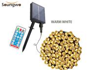 China 0603 Lamp Solar String Lights 800mah 72ft With Remote Control for sale