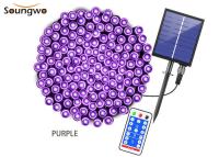 China 0603 Lamp Solar String Lights 800mah 72ft With Remote Control for sale