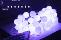 China 16 RGB Color Change Ball Lights 50pcs LED String Lights 6.5m Waterproof Outdoor Decorative for sale