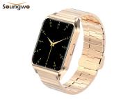 China Bluetooth Smart Watch 1.69 Inch Square Screen Blood Pressure Body Temperature Monitor W65 for sale