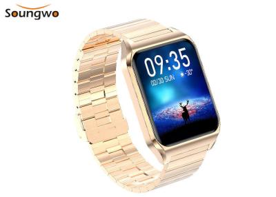 China Bluetooth Smart Watch 1.69 Inch Square Screen Blood Pressure Body Temperature Monitor W65 for sale