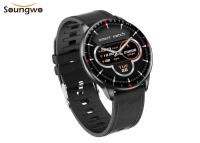 China Leather Strap Smart Sport Watch with Blood Pressure Monitor 1.32 Inch Screen IP68 Waterproof for sale