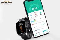 China Full Touch Smartband Watch Bluetooth Music Playback Temperature Detection Health Tracker for sale