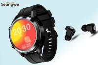 China Nordic 52832 Smart Watch with Bluetooth Earphones 1.3 inch TFT Touch Screen IP66 Waterproof for Men for sale