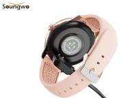 China RTL8762C Smartwatch Rose Gold Women Health Continuous Auto Heart Rate Monitor BLE 5.0 1.1 Inch for sale