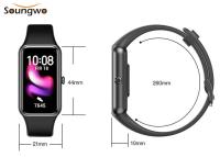 China Women ABS Bluetooth Smart Wristband 1.47 Inch 11 Sport Modes Heart Rate Monitor for sale