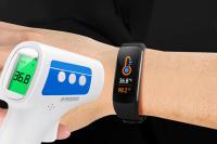 China Smart Bluetooth Bracelet W91 with Temperature Heart Rate Monitor IP67 Waterproof 90mAh Battery for sale