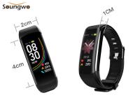 China Smart Bluetooth Bracelet W91 with Temperature Heart Rate Monitor IP67 Waterproof 90mAh Battery for sale