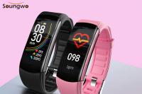 China Smart Fitness Tracker Bracelet with Blood Pressure Heart Rate Monitor IP67 Waterproof 90mAh Battery for sale
