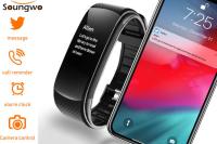 China 0.5 oz Bracelet Fitness Tracker with Heart Rate Monitoring and IP67 Waterproof for Men for sale