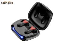 China Wireless Gaming Earphone 13mm Large Loudspeaker Stereo Sound With Charging Case for sale