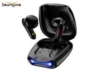 China Wireless Gaming Earphone 13mm Large Loudspeaker Stereo Sound With Charging Case for sale