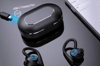 China HIFI Lossless Sound Wireless Waterproof Earbuds With Ear Hooks 10mm Speaker for sale