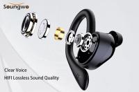 China HIFI Lossless Sound Wireless Waterproof Earbuds With Ear Hooks 10mm Speaker for sale