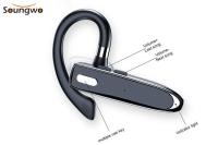 China Waterproof Wireless Earhook Headphone 500 MAh Battery For Running for sale