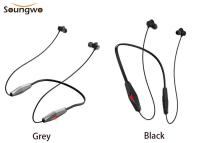 China Noise Cancelling CVC 8.0 Retractable Neckband Earbuds 33 Feet Working Range Bluetooth 5.2 for sale