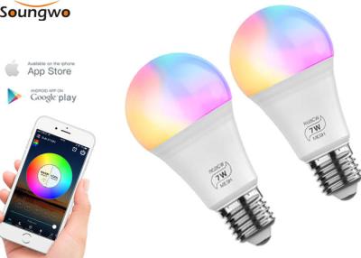 China E26 Bluetooth Mesh Music Speaker Light Bulb 110V RGB Smart Lamp Group Control 500 Lumens for sale