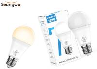 China Bluetooth Mesh Smart LED Bulb E26 E27 B22 7W RGB CCT Dimmable 16M Colors Voice Control for sale