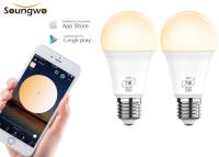 China Bluetooth Mesh Smart LED Bulb E26 E27 B22 7W RGB CCT Dimmable 16M Colors Voice Control for sale