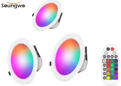 China Smart Downlight 15W 1200LM Bluetooth Mesh RGB+CCT Music Sync LED Recessed Light 6 Inch for sale