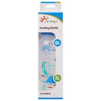 China Standard 250ml 8oz PP Newborn Baby Feeding Bottle Pink Blue Green for sale