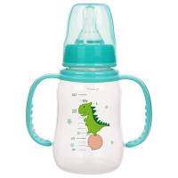 China PP Arc Newborn Baby Feeding Bottle 5oz 130ml Double Handle for sale