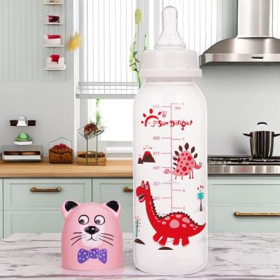 China 8oz 240ml Newborn Baby Milk Bottle With PP Double Handle for sale