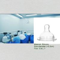 China Size S M L Baby Silicone Nipple With Custom Logo Individual Package for sale