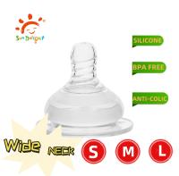 China Round Shape Infant Silicone Nipple Individually Packaged for sale