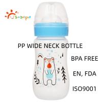 China BPA-free Plastic Newborn Baby Feeding Bottle With 260 Ml Capacity And Leak Proof Design for sale