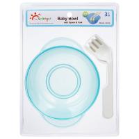 China Safe ISO PP Polypropylene PVC Baby Feeding Bowls And Spoons for sale