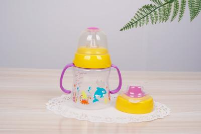 China 2 In 1 Nipple Suction BPA Free 6 Month 6 Ounce Baby Sippy Cup for sale